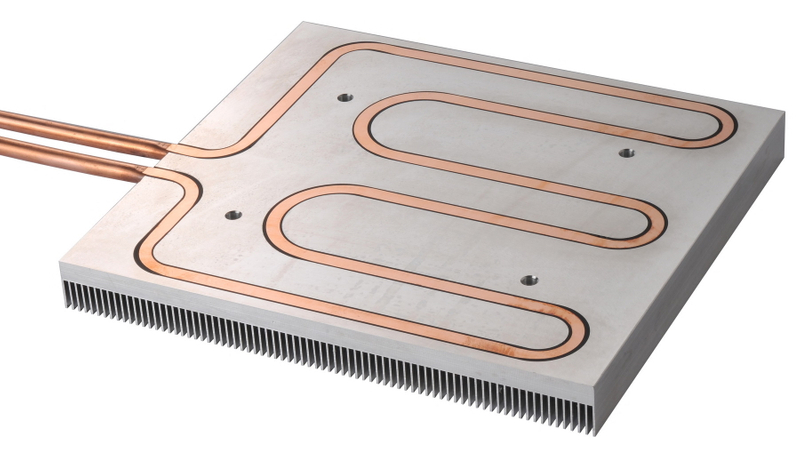 Igbt Cpu Cooling Aluminum Copper Pipe Water Cold Plate from China ...